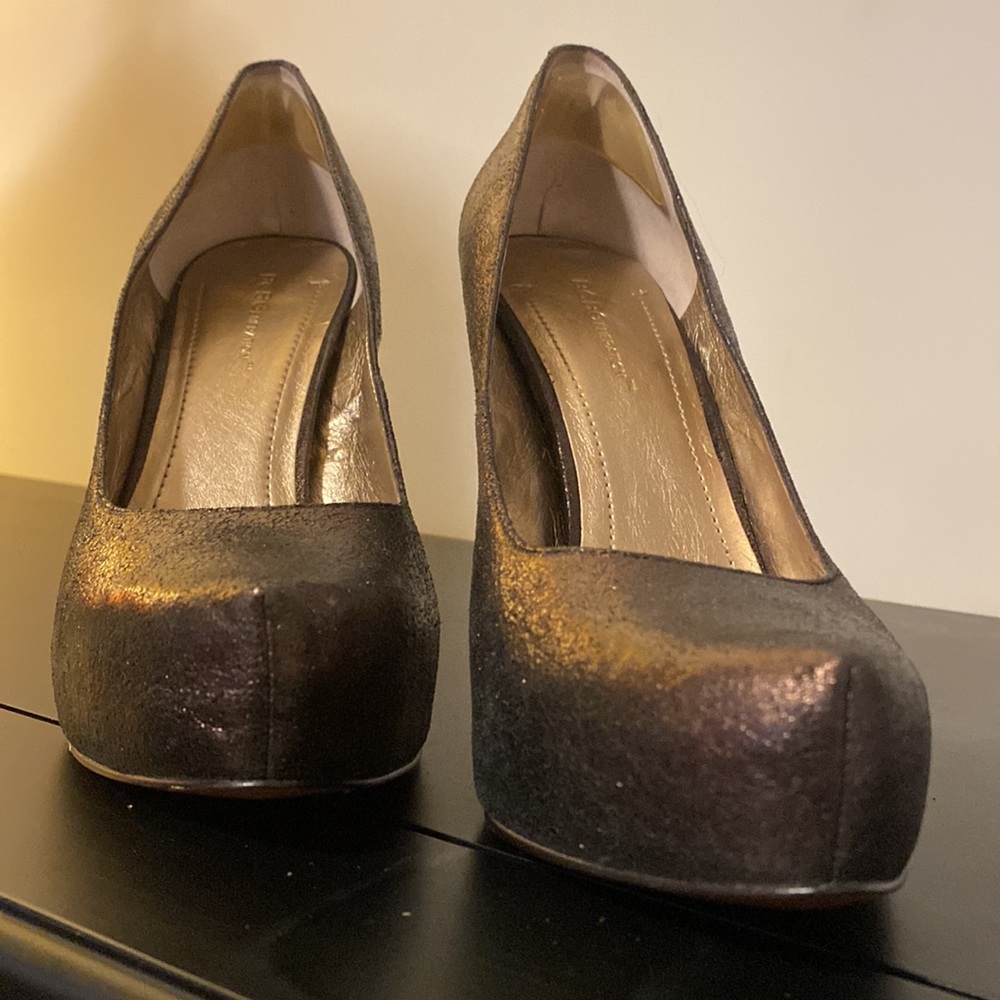 Bronze Platform Heels - Gem